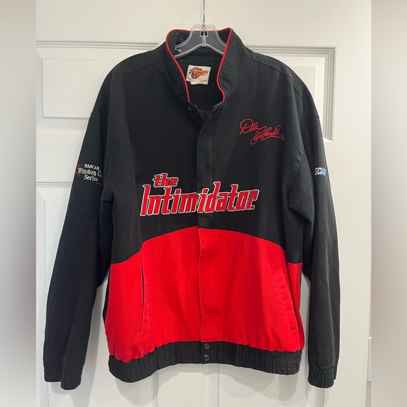 Jackets & Coats | Vintage Dale Earnhardt Jacket Mens Large Black Racing ...